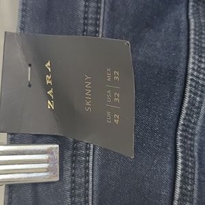 Zara | Jeans | Zara Mens Pleated Skinny Fit Biker Jeans Size 42 | Poshmark
